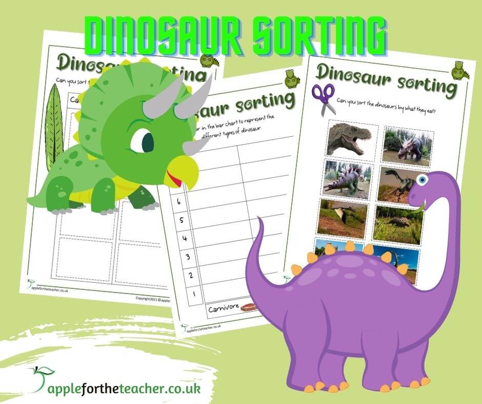 Dinosaur Printable Carnivore Herbivore Dinosaur Unit 3 With FREE