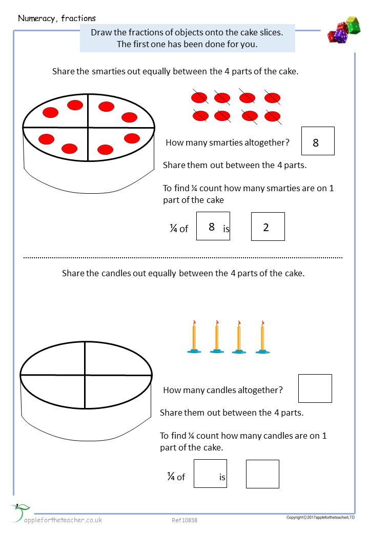 Draw Objects To Find Quarters | Apple for the Teacher
